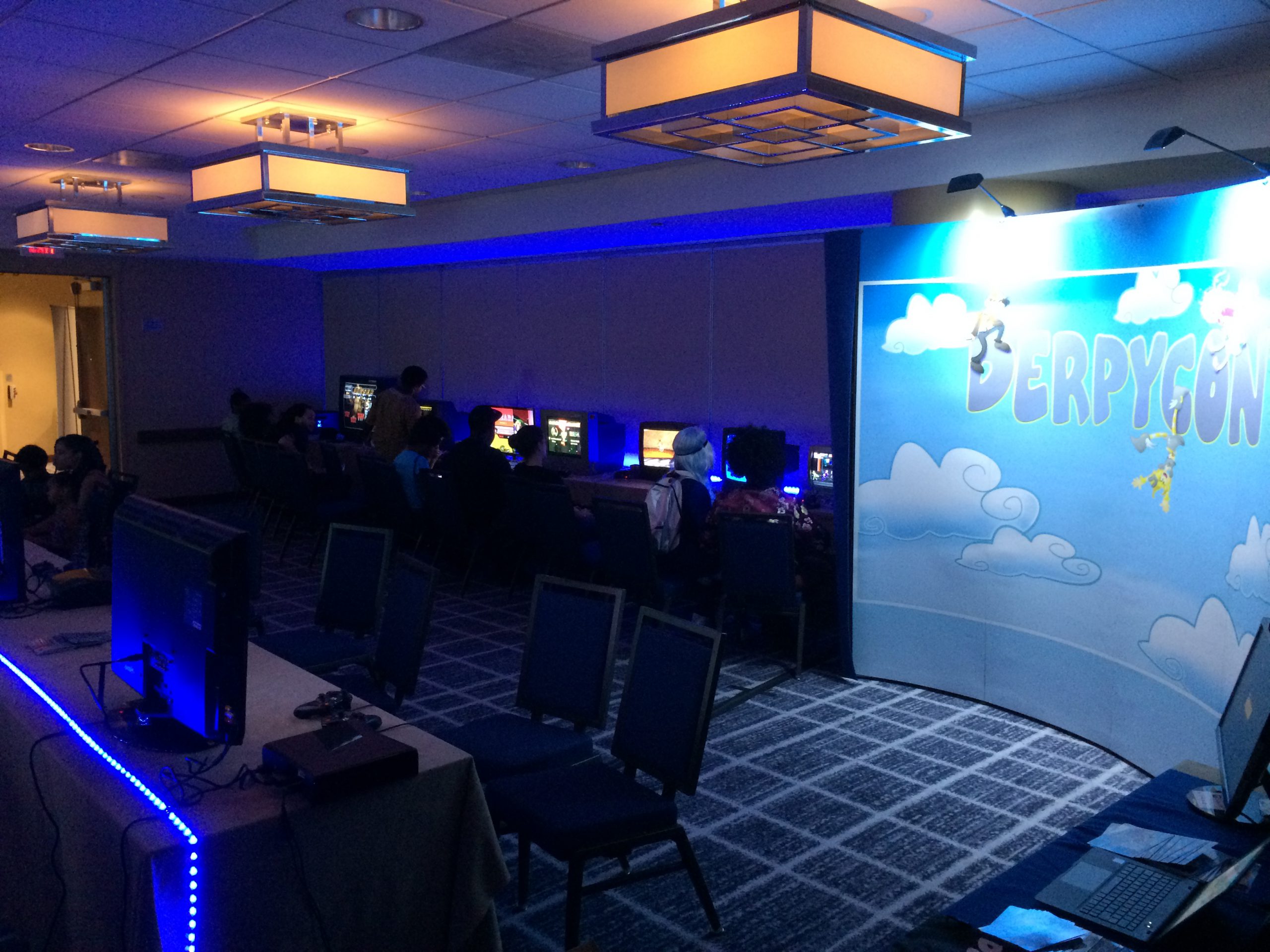 Check out the Gaming Room at BlerDCon | DerpyCon