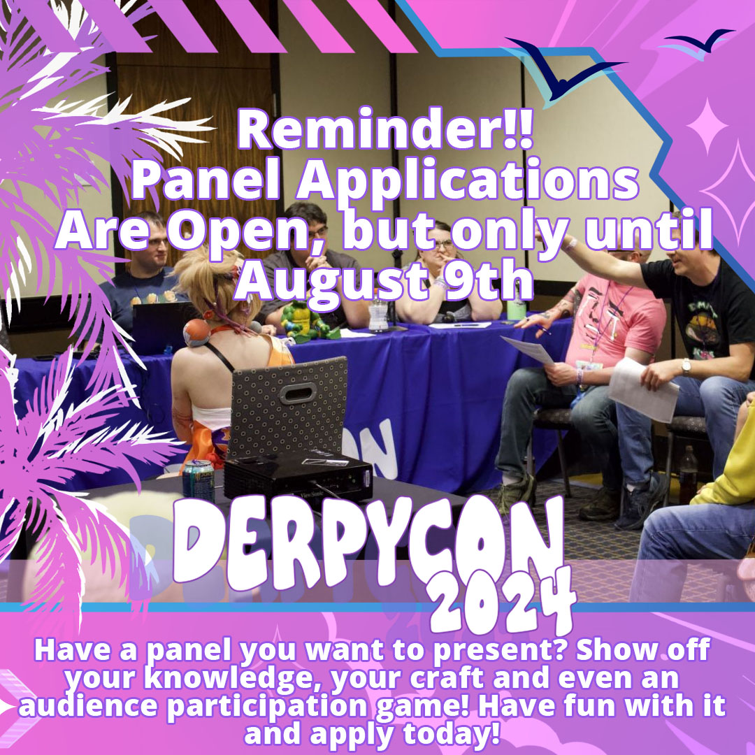 DerpyCon 2024 Panel applications open until August 9th! | DerpyCon