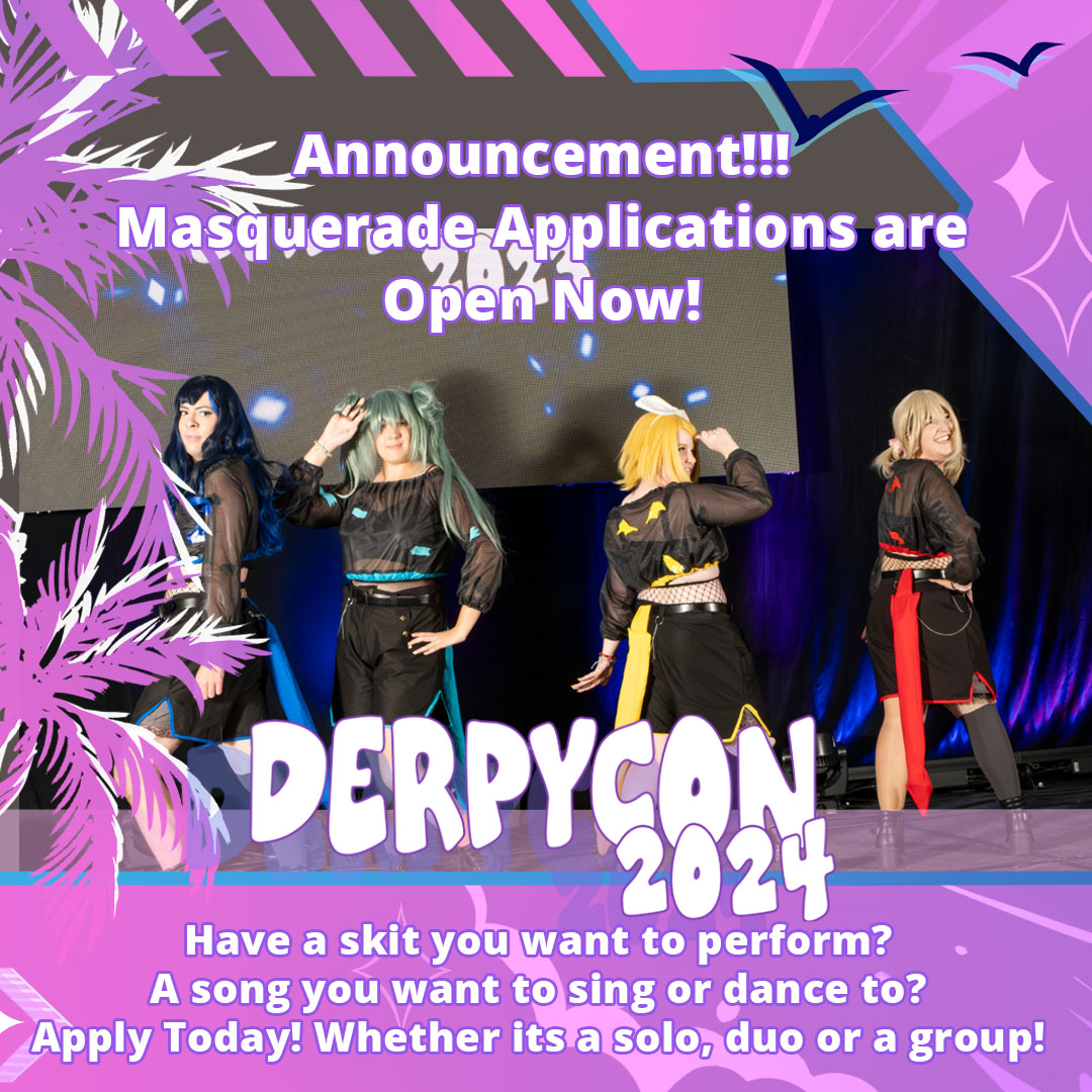 Masquerade applications are now open! | DerpyCon